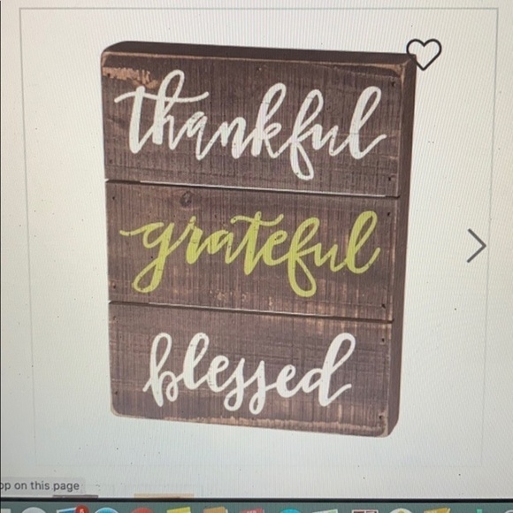 Primitives by Kathy | Accents | Slat Box Sign Thankful Grateful Blessed ...